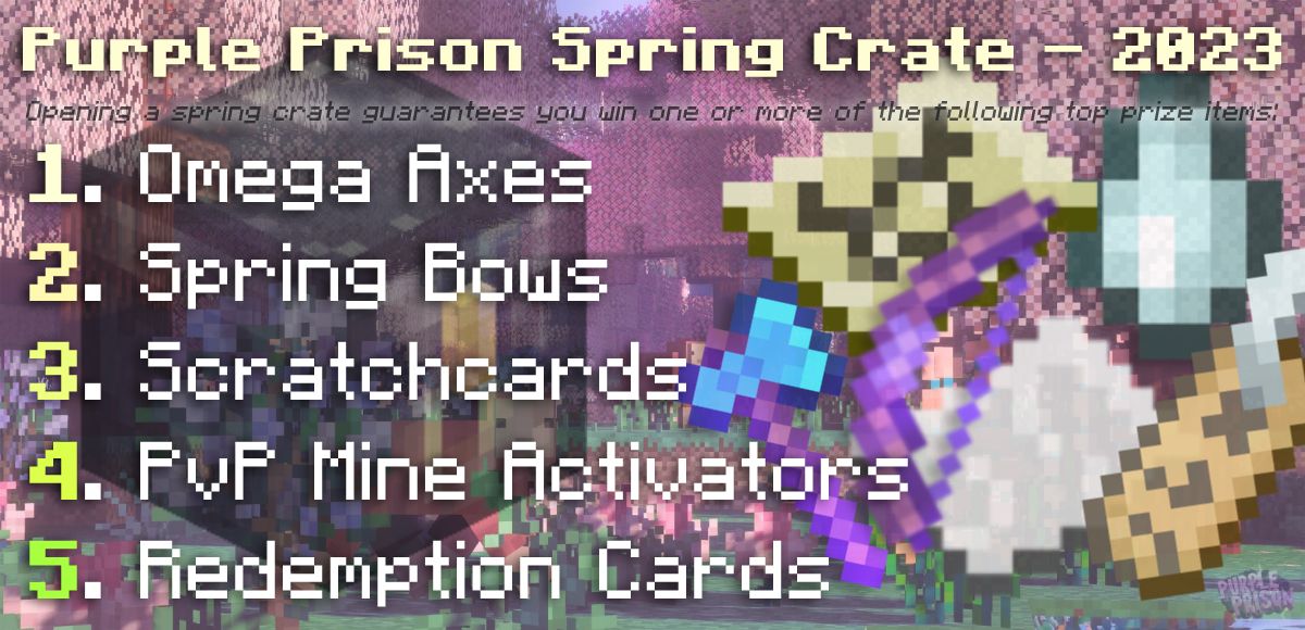 Spring 2023 on Purple Prison!
